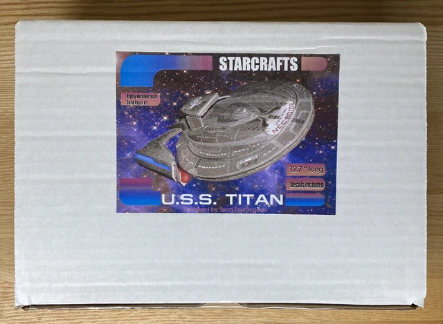 STAR TREK : USS Titan Luna Class 1:1400 Scale Model Kit Starcrafts £125 ...