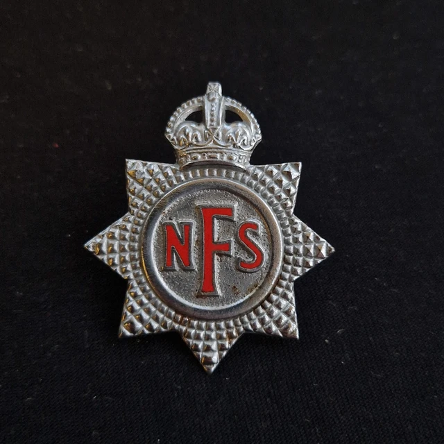 WW2 NATIONAL FIRE Service Brigade Corps NFS Cap Badge Auxiliary Fire ...
