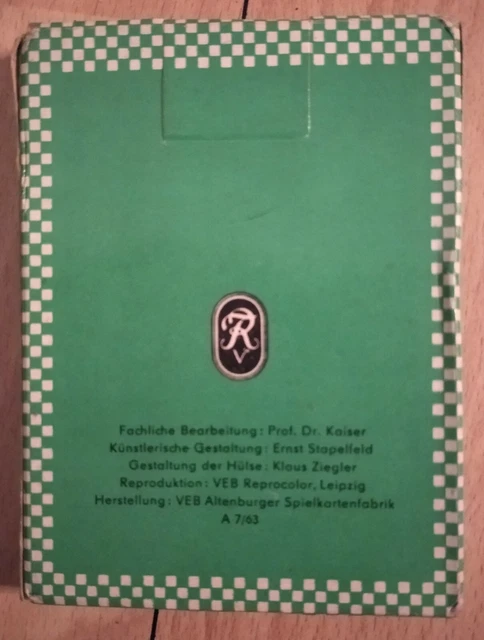 DDR KARTENSPIEL QUARTETT Geschützte Pflanzen VEB Altenburger Spielkartenfabrik EUR 19,00 ...