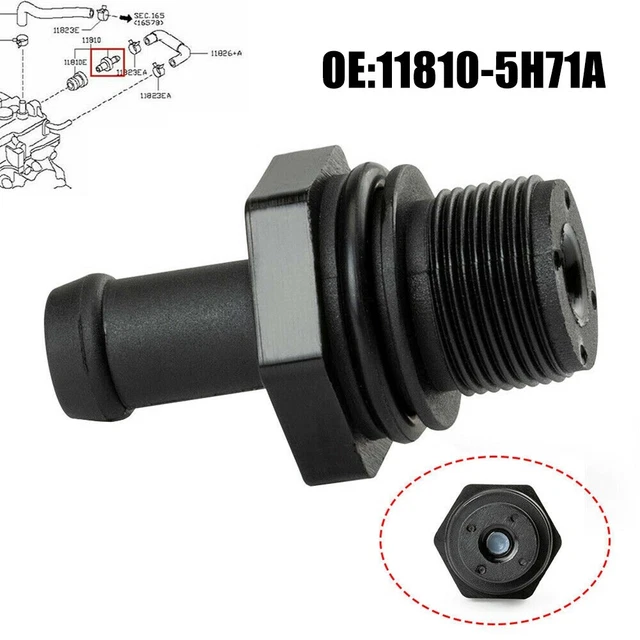 DIRECT FIT PCV Valve PCV Control Valve 11810-5H71A 118105H71A Metal 100 ...