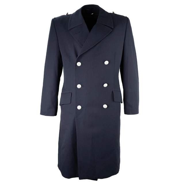 ORIGINAL BUNDESWEHR LUFTWAFFE Blue Coat - German Army Double Breasted ...