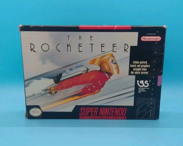 1992 VINTAGE THE Rocketeer Super Nintendo SNES COMPLETE CIB testé et ...