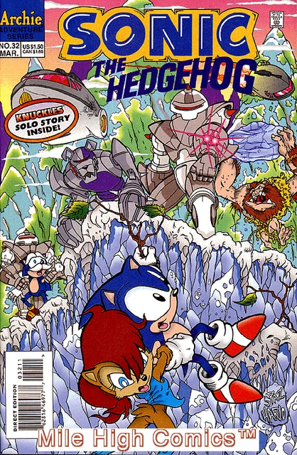 Sonic The Hedgehog The Series 1993 Series Archie 32 Very Fine