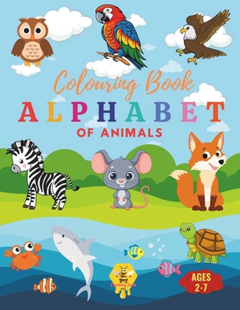 ANIMAL ABCS: A Fun Alphabet Coloring Book: Discover and Color Your Way ...