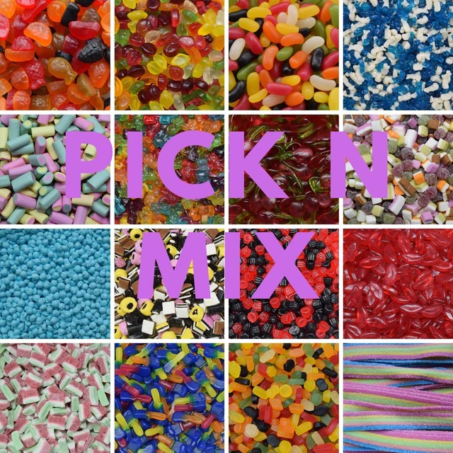 PICK N MIX RETRO SWEETS CANDY Wedding Favours Kids Treats Party ...