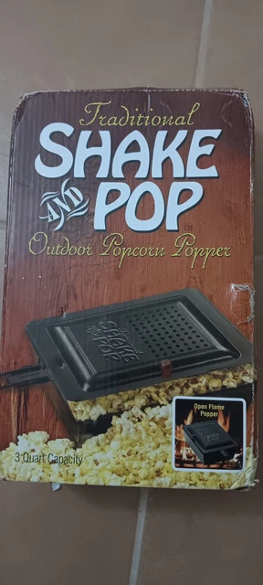 WHIRLEY POP CAMPFIRE Popcorn Popper - The Traditional Shake and Pop ...