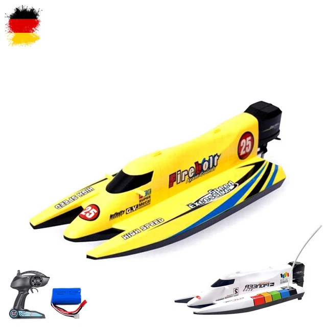 RC FERNGESTEUERTES BOOT, Rennboot, Speedboot, Schiff Modell, Spielzeug ...