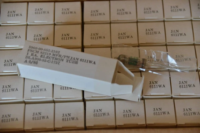 PHILIPS ECG JAN-6111WA Subminiature Dual Triode Tubes 10-Pack New $482. ...