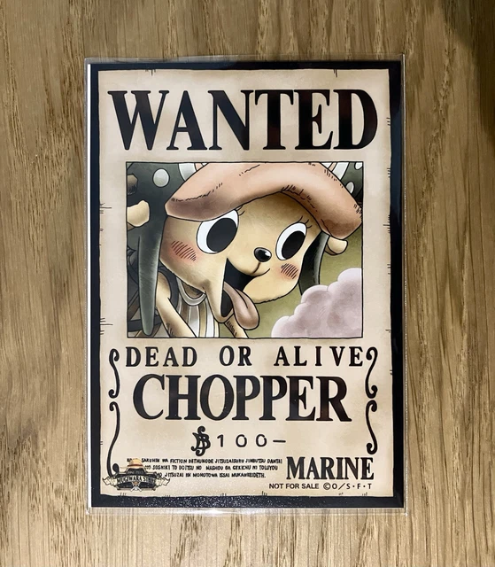 ONE PIECE MINI Wanted Posters Mugiwara Store Japan Chopper EUR 5,00 ...
