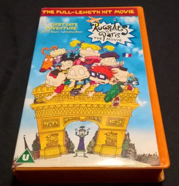 RUGRATS IN PARIS The Movie VHS Video 2001 Nickelodeon Orange Case EUR 9 ...