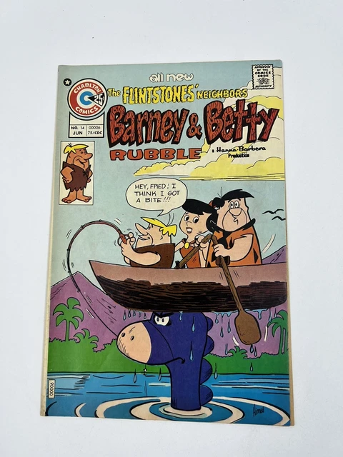 Rare 1976 Charlton Comics The Flintstones Neighbors Barney And Betty