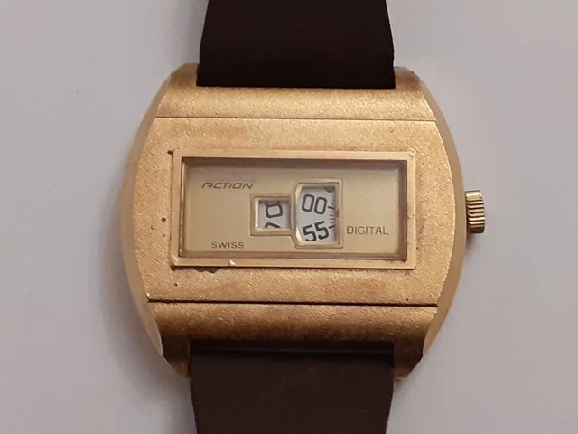 MONTRE GUICHET ACTION digital ancienne fonctionne ...... EUR 20,00 ...