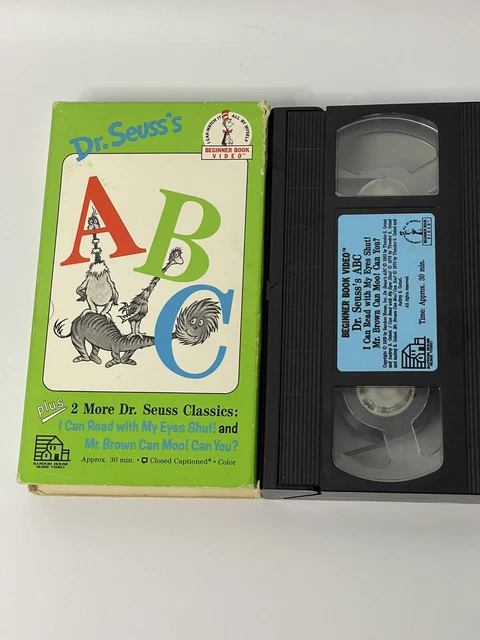 DR. SEUSS'S ABC VHS Video - RARE - Beginner Book Video 1989 See Pics ...