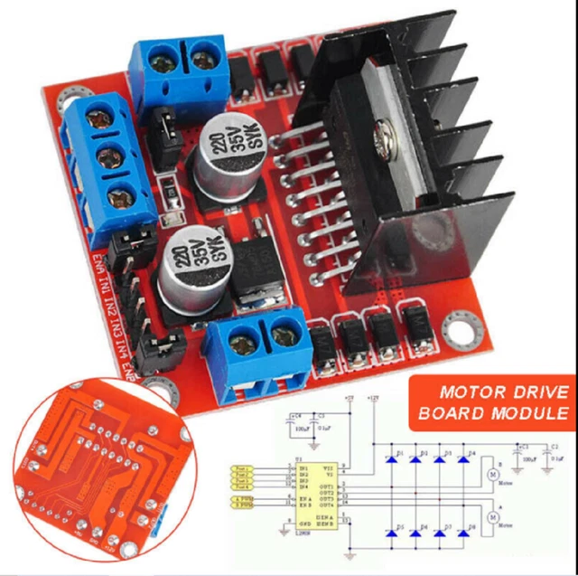 DUAL H BRIDGE L298N DC Stepper Motor Driver Module Control Board ...