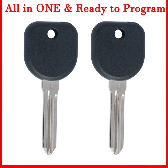 2 NEW REPLACEMENT Transponder Ignition Chip Key Uncut B111 For Chevy ...