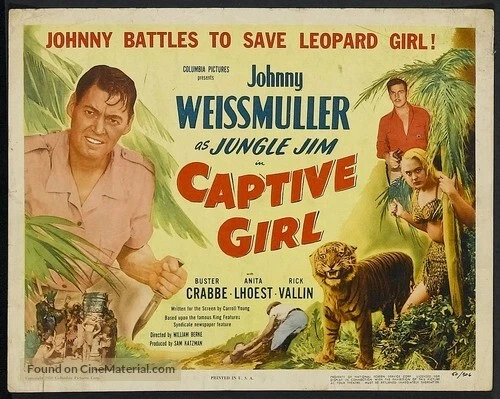 Captive Girl 1950 Dvd Johnny Weissmuller Copy Of Public Domain Film