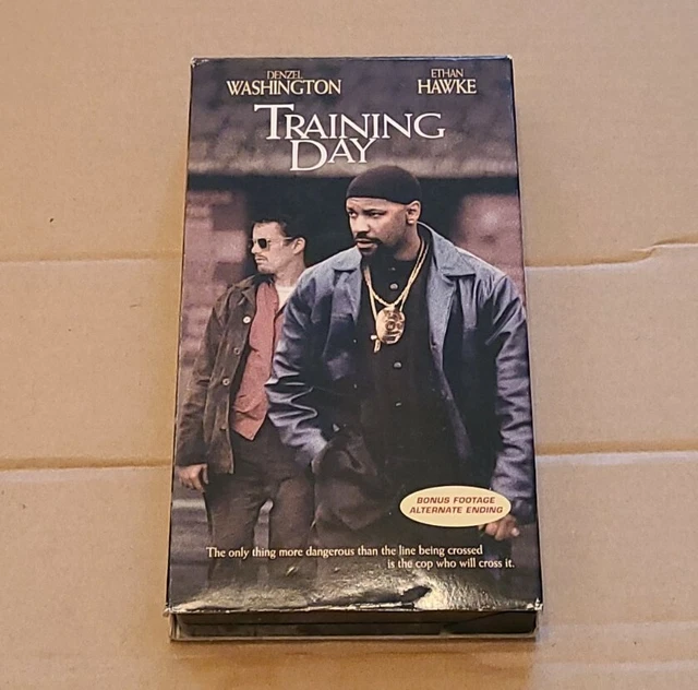 TRAINING DAY VHS VCR Video Tape Movie Used Denzel Washington Bonus ...