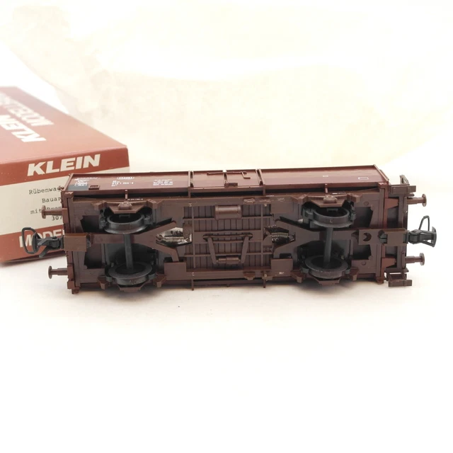 KLEIN MODELLBAHN H0 307BR Hochbordwagen mit Bremserbühne der DB in OVP ...