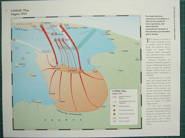 WW2 WWII MAP ~ Breakout Plan 22 Jul-6 Aug Front Lines EUR 18,97 ...