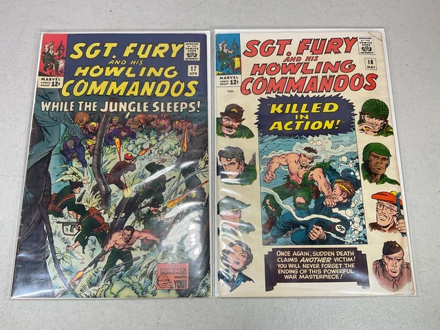 MARVEL COMICS SGT. Fury and his Howling Commando #17 & 18 VG/FN EUR 29 ...
