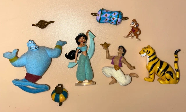 DISNEY MICRO WORLD Flock Aladdin Complete Set Figure Toy Bundle ...