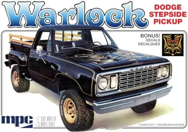 MPC 1/25 1977 Dodge Hexenmeister Stepside Pickup Kunststoff Modell F/S ...