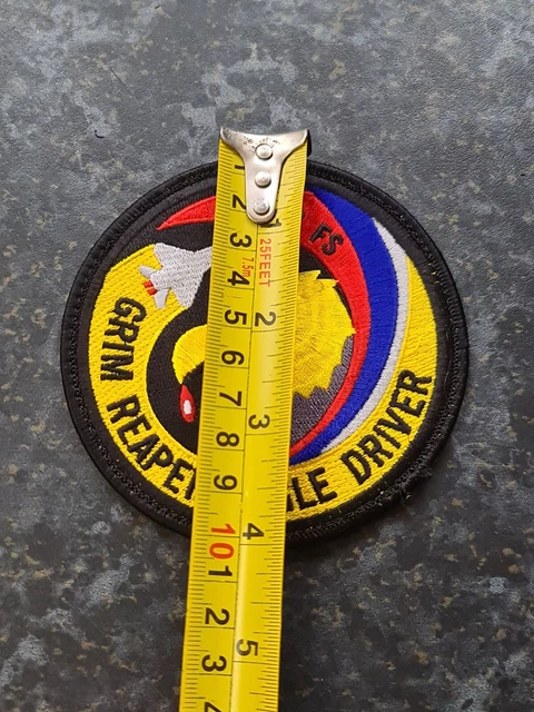 USAF RAF LAKENHEATH 493 FS Grim Reaper Eagle Driver Fabric Patch W ...