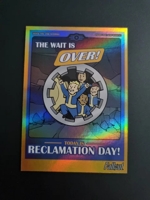 FALLOUT TRADING CARD Series 1 Fallout 76 Reclamation Day Poster Holo ...