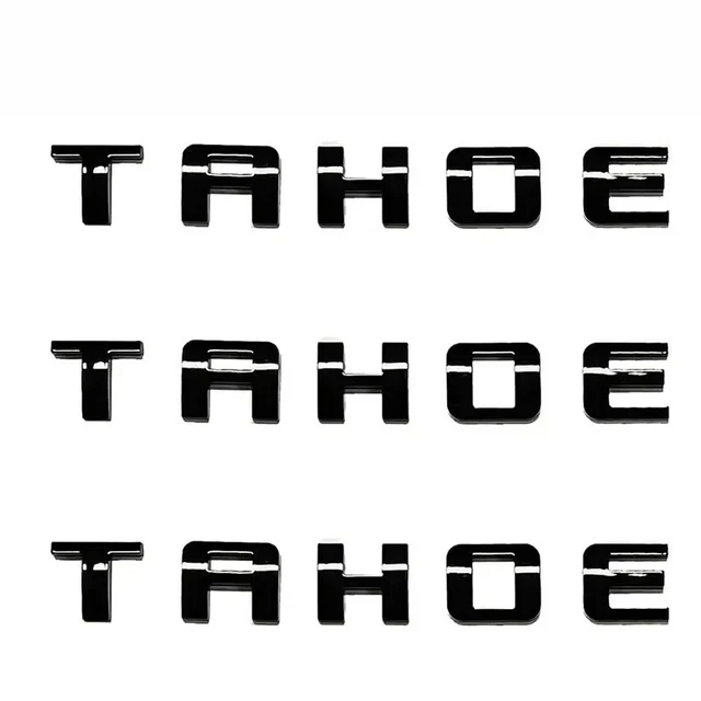 FOR 07-18 CHEVROLET TAHOE Black Letter Emblems Door Badges Nameplate ...