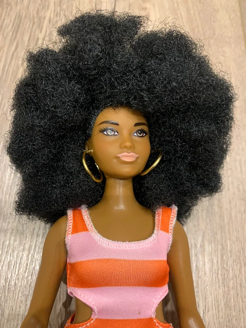 BARBIE FASHIONISTAS #105 AA Afro Hair Curvy Doll £21.52 - PicClick UK