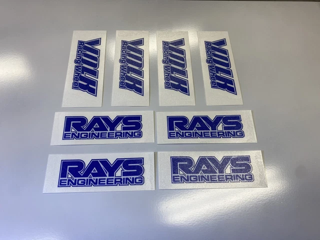 BLUE JDM JAPAN Rays Engineering VOLK Racing TE37 Wheel decals sticker ...