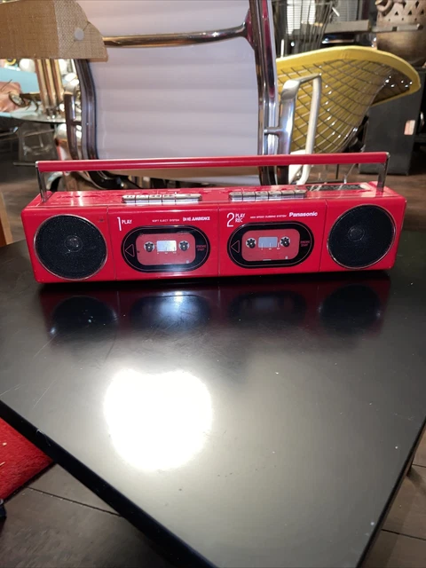 PANASONIC DOUBLE RADIO Cassette Player Rx-F11 Boom Box Retro Ghetto ...