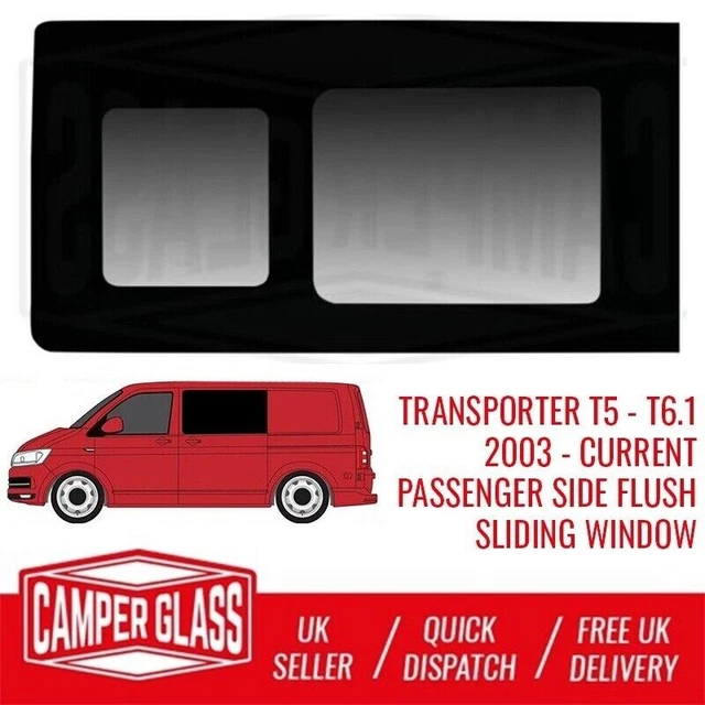 VW TRANSPORTER T5-T6.1 FLUSH Sliding Windows - Passenger Side £199.95 ...