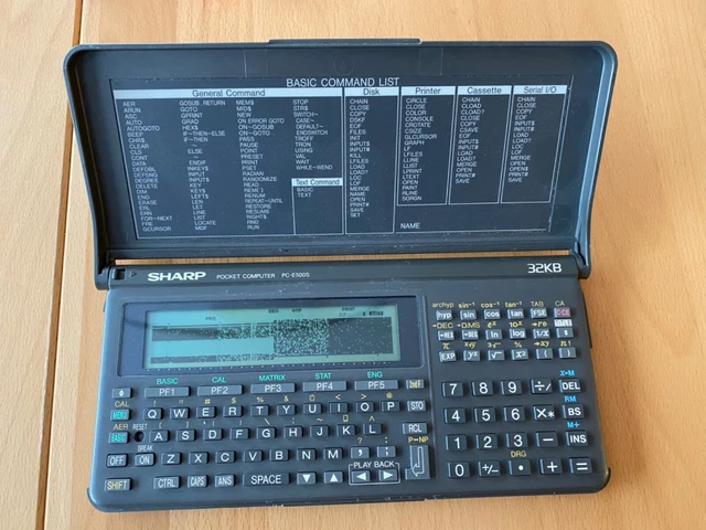 SHARP POCKET COMPUTER PC-E500S con manual EUR 34,50 - PicClick ES