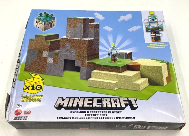 MINECRAFT OVERWORLD PROTECTOR Playset Mattel Age 6+ YJN001 NG £17.50 ...