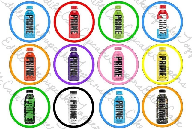 PRIME DRINK INSPIRED Edible Cupcake Toppers Cake Icing £3.62 - PicClick UK