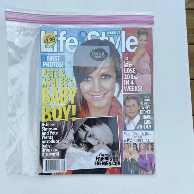 LIFE & STYLE Weekly Magazine Jan. 12 2009 - Pete & Ashlee - JLO - Brad ...