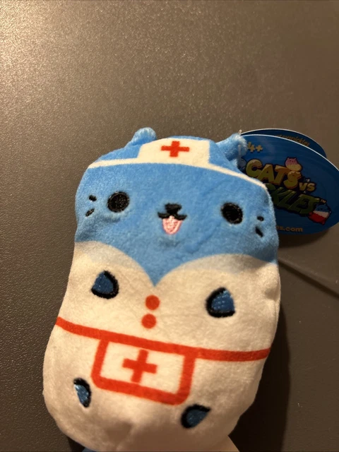 CATS VS PICKLES - Nurse Kitty #120 4" beanbag toy £2.99 - PicClick UK