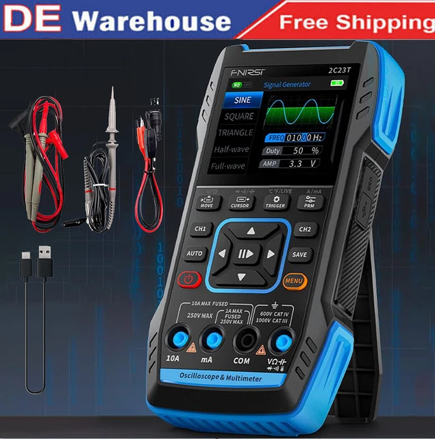 FNIRSI HANDHELD DIGITAL Oscilloscope Multimeter Signal Generator ...
