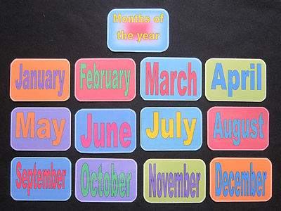 MONTHS OF THE year Cards- Calendars - Autism/Dementia/Visual Aids/SEN ...