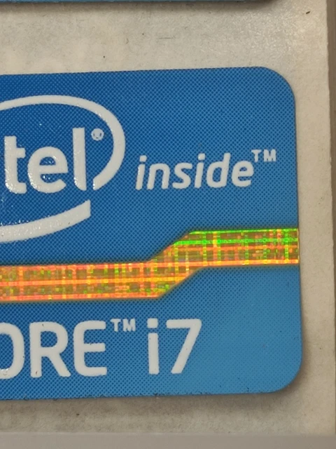 ORIGINAL INTEL CORE i7 Inside Case Abzeichen Aufkleber (2. 3 ... ORIGINAL INTEL CORE i7 Inside Case Abzeichen Aufkleber (2. 3 ...