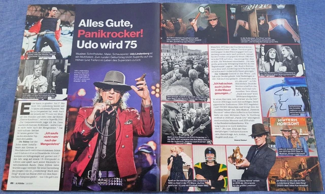 UDO LINDENBERG &75.GEBURTSTAG& - "SUPER illu 2021" Story Zeitschrift ...