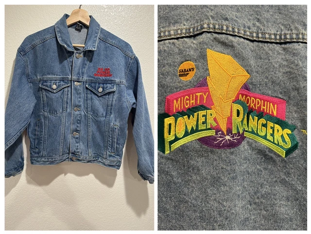VINTAGE SABAN’S Mighty Morphin Power Rangers Denim Jacket Size XL £56. ...