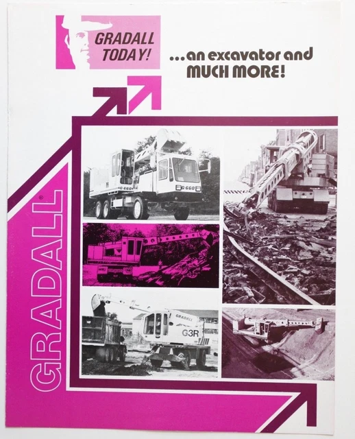 1980 GRADALL EXCAVATORS Dealer Brochure - English - ST501000918 $12.00 ...