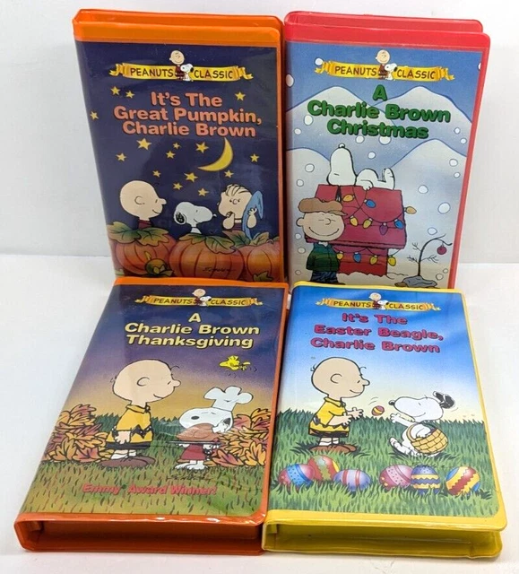PEANUTS CHARLIE BROWN VHS Lot, Easter, Great Pumpkin, Thanksgiving ...
