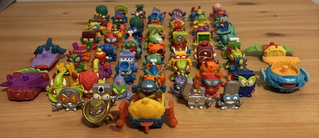SUPERZINGS SUPERTHINGS BUNDLE 69 Figures 5 Car Vehicles Rare Gold Kid ...