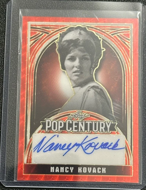 NANCY KOVACK 2024 Leaf Pop Century Auto Rouge Flood Prismatique Actrice ...