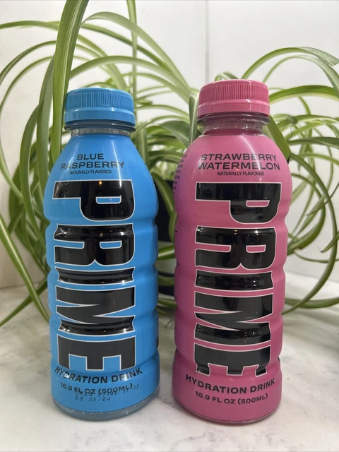 PRIME HYDRATION DRINK BLUE RASPBERRY And STRAWBERRY WATERMELON 500ml ...