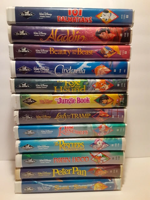 DISNEY ALL BLACK Diamond VHS LOT (12) Animated Classic Collection. £62. ...