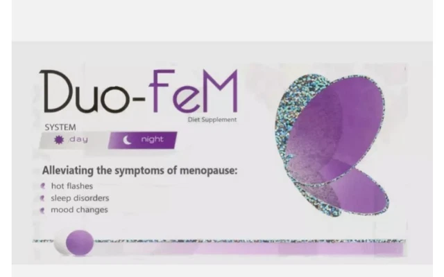 DUO-FEM TABLETS FOR menopause relief 2x28 day/night pack +one-month ...